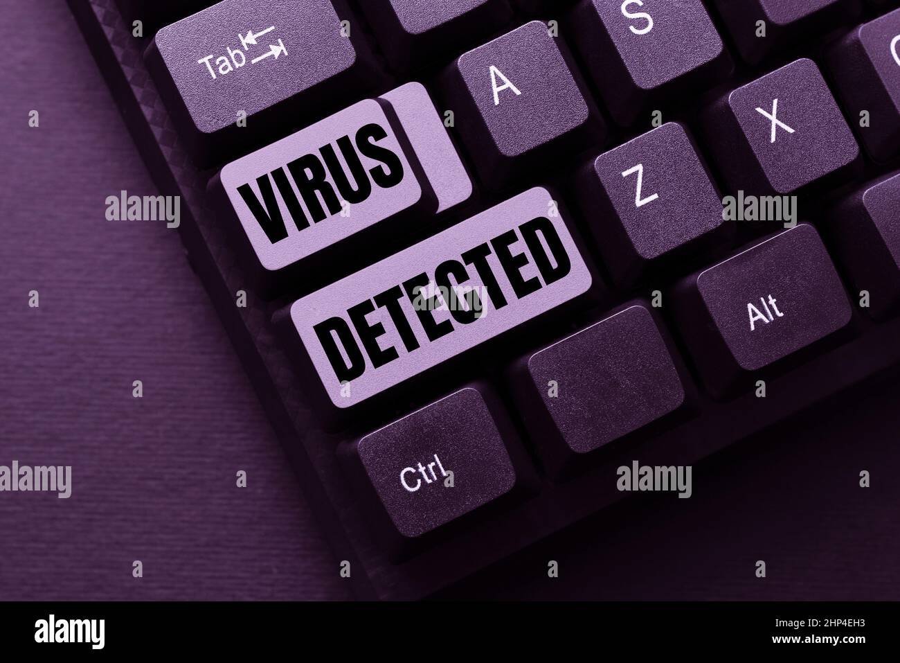 Text Sign Showing Virus Detected Internet Concept A Computer Program Used To Prevent And Remove