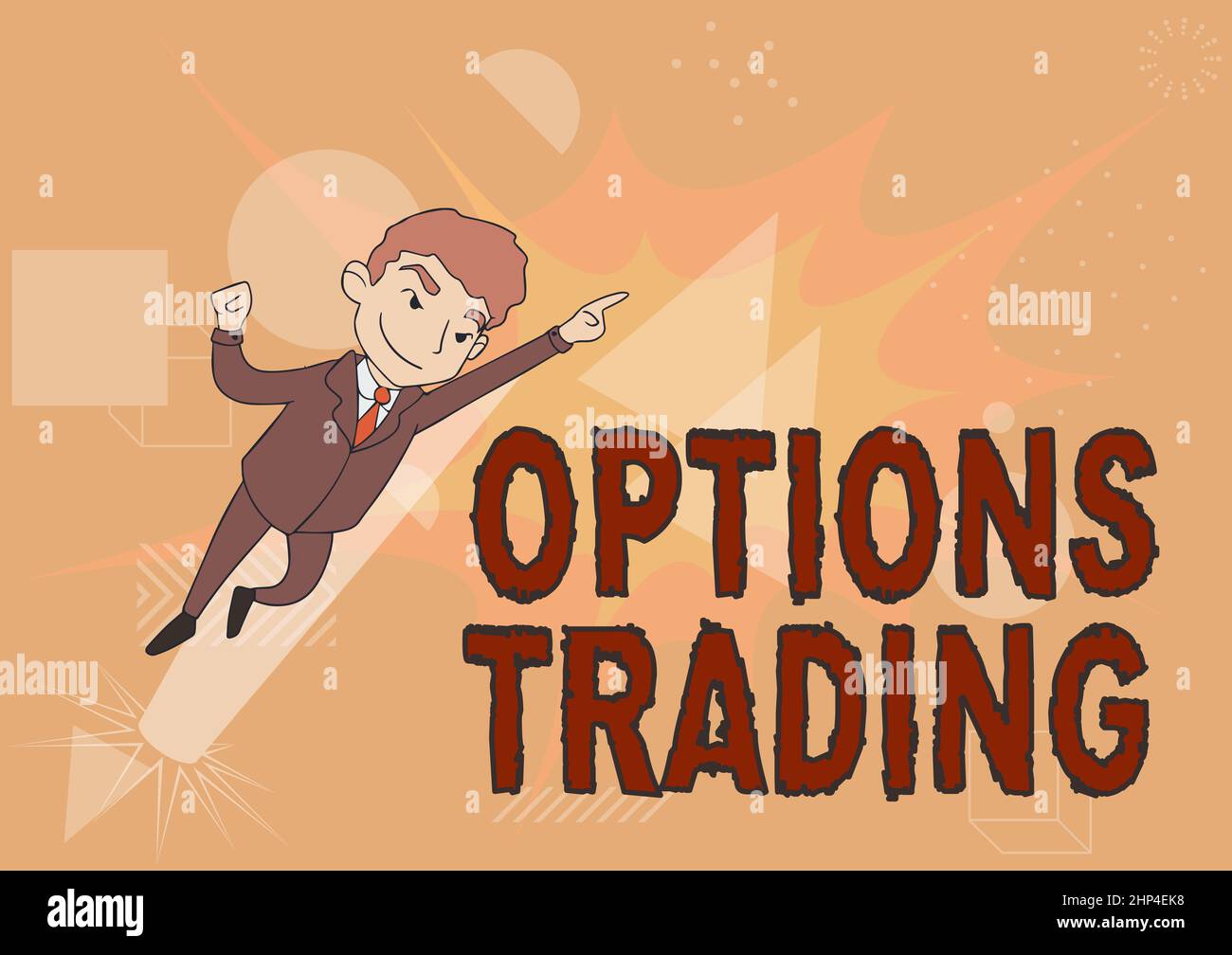 Handwriting text Options Trading, Business approach Different options ...