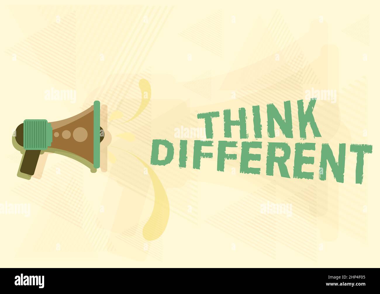 Text sign showing Think Different, Business showcase be unique with ...