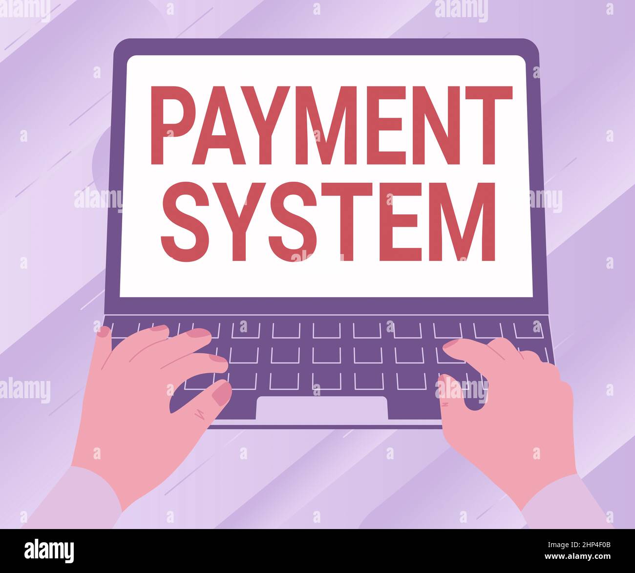 Sign displaying Payment System, Business overview different transaction ...