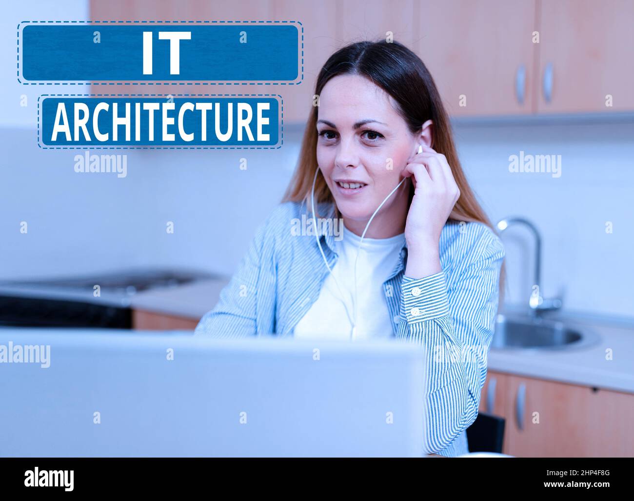 Text Caption Presenting It Architecture Word Written On Architecture Is Applied To The Process