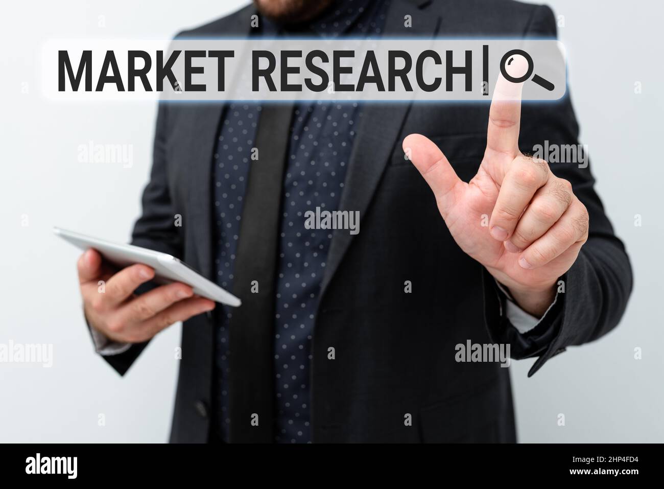 Writing displaying text Market Research, Word for The acttion of ...