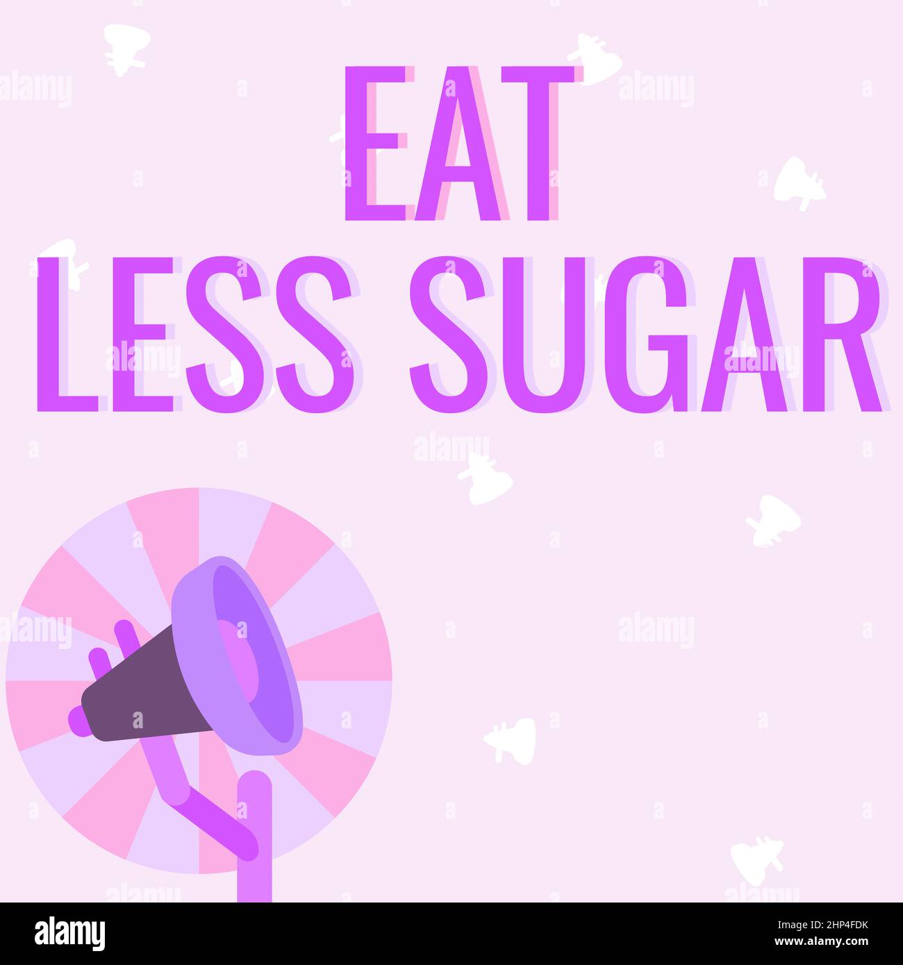 Handwriting text Eat Less Sugar, Business overview reducing sugar ...
