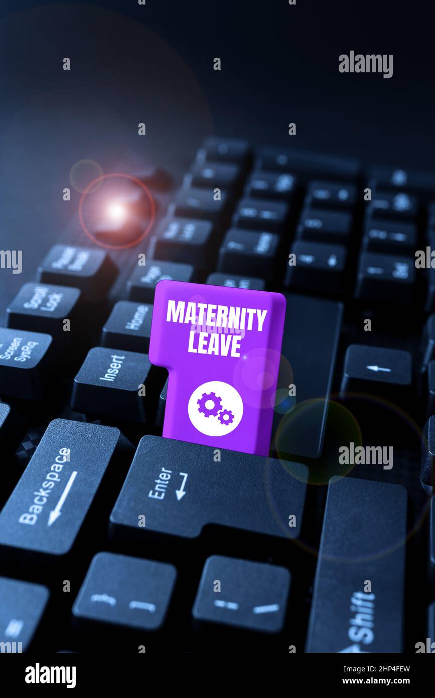Handwriting text Maternity Leave, Business concept a leave of absence ...