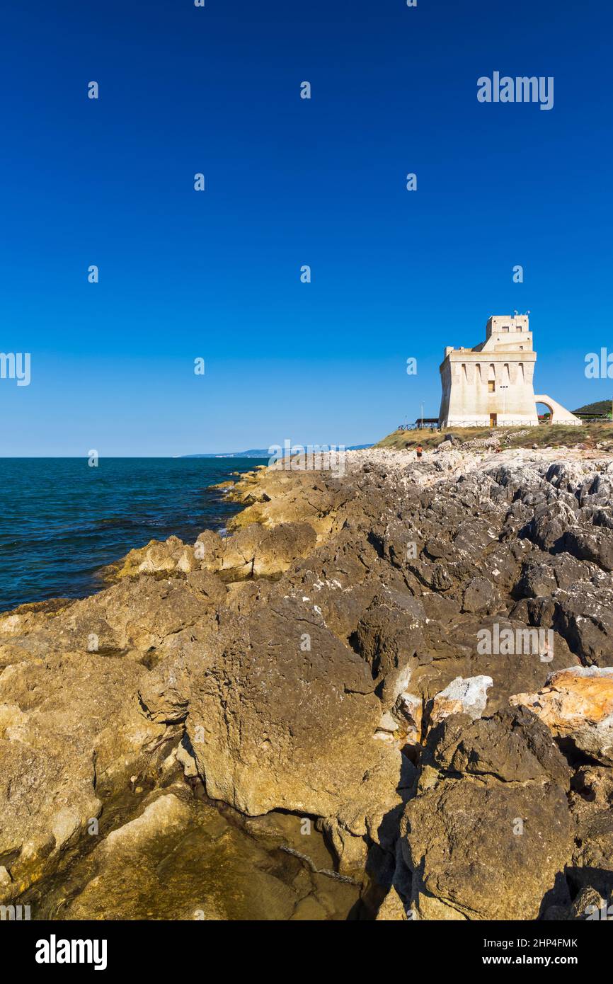 Torre Mileto castle near San Nicandro Garganico, Apulia, Italy Stock ...