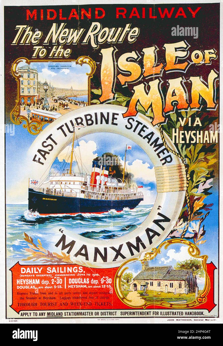 Midland railway poster hi-res stock photography and images - Alamy