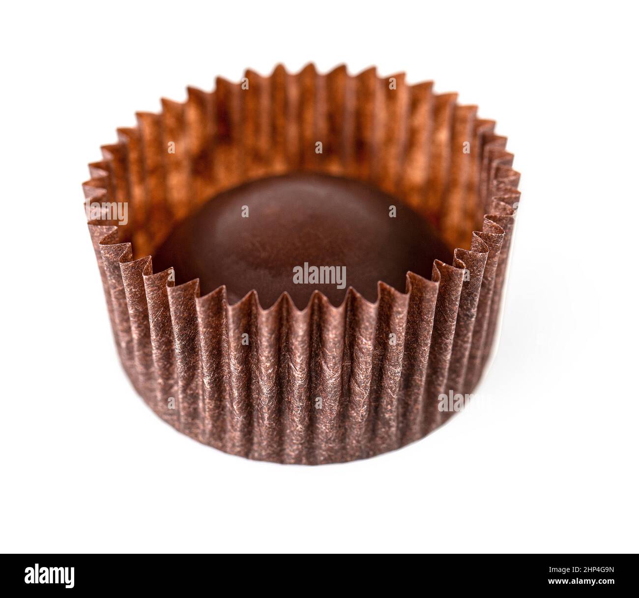 The delicious round chocolate candy isolated on white backgroud Stock ...