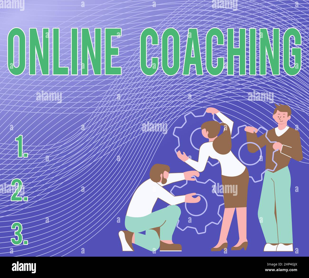 Conceptual display Online Coaching, Business concept Learning from ...