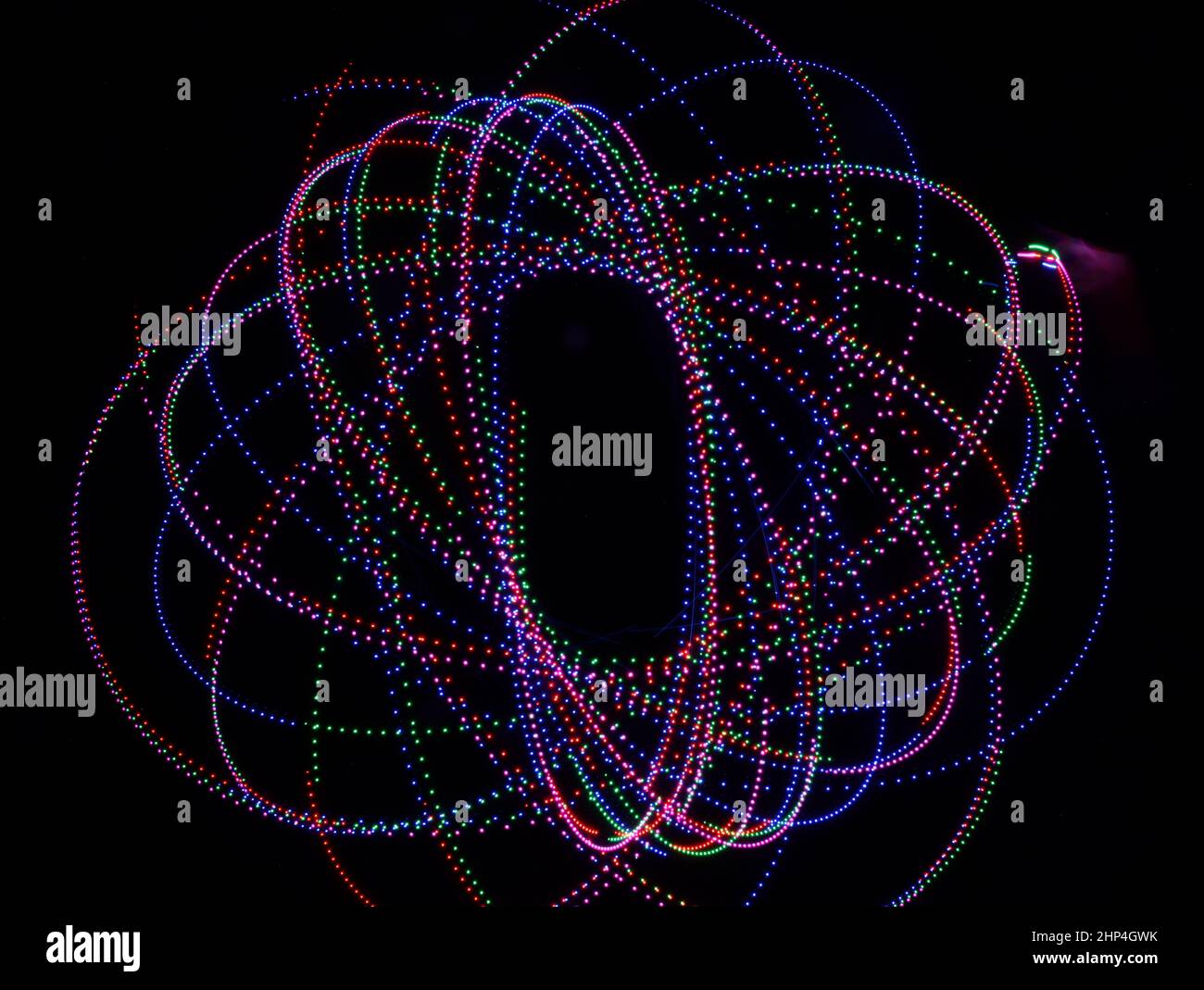 spectacular colored lights with geometric shapes special effects Stock ...