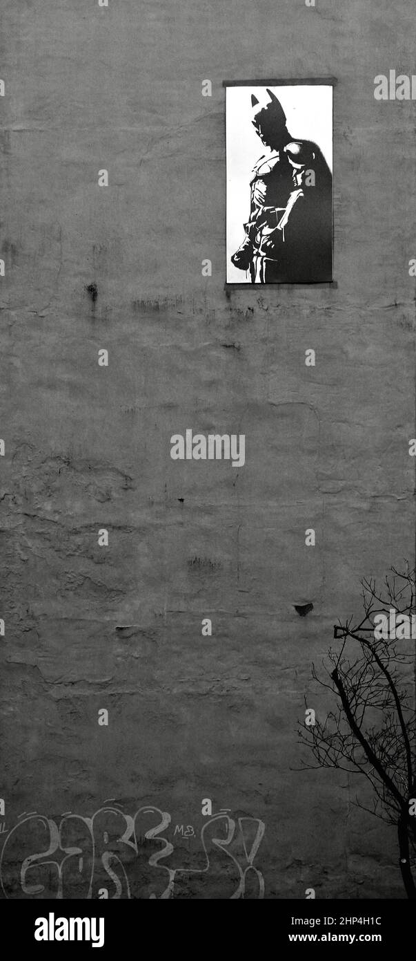 Batman on Stoney Street, Nottingham Stock Photo - Alamy