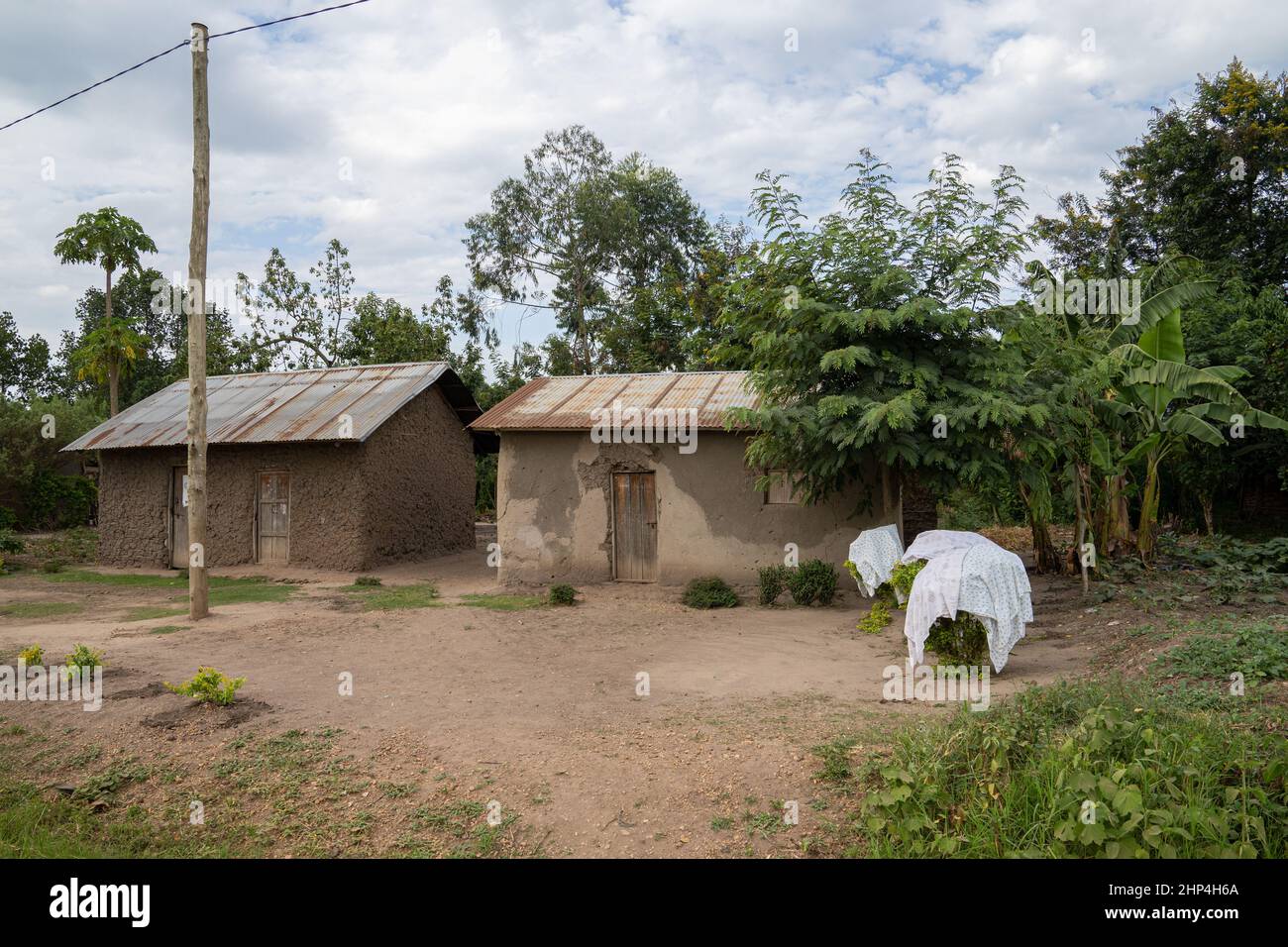 Typical African village, Uganda, East Africa Stock Photo - Alamy