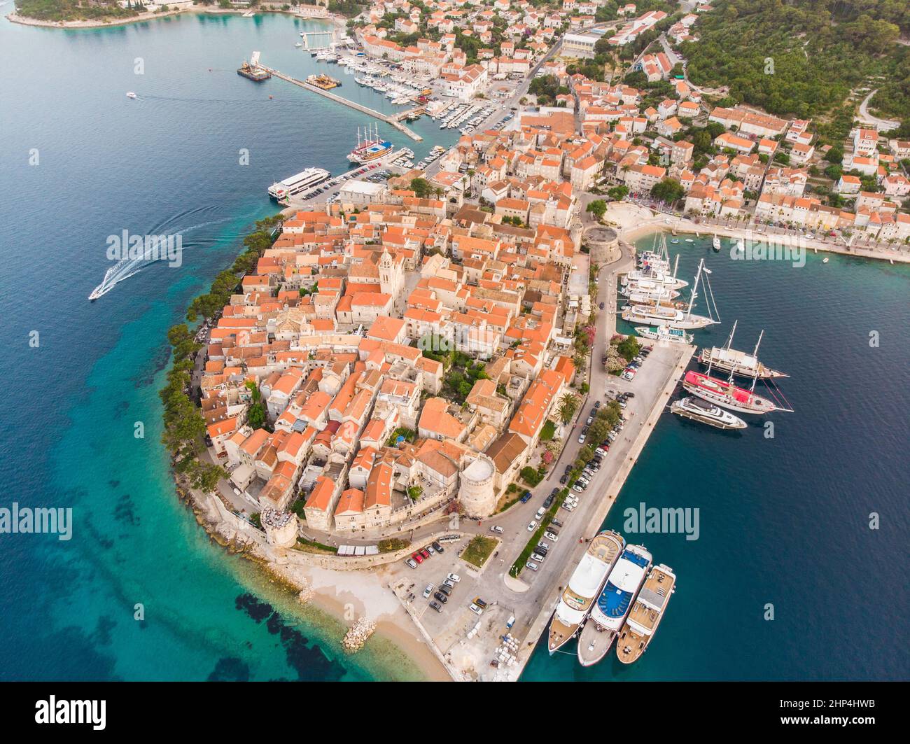 Pier korcula old town hi-res stock photography and images - Alamy