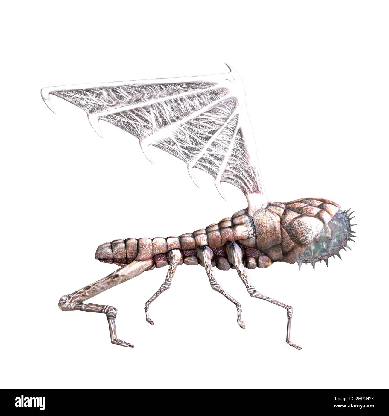 3d-illustration of a bright isolated horror fantasy alien insect Stock ...