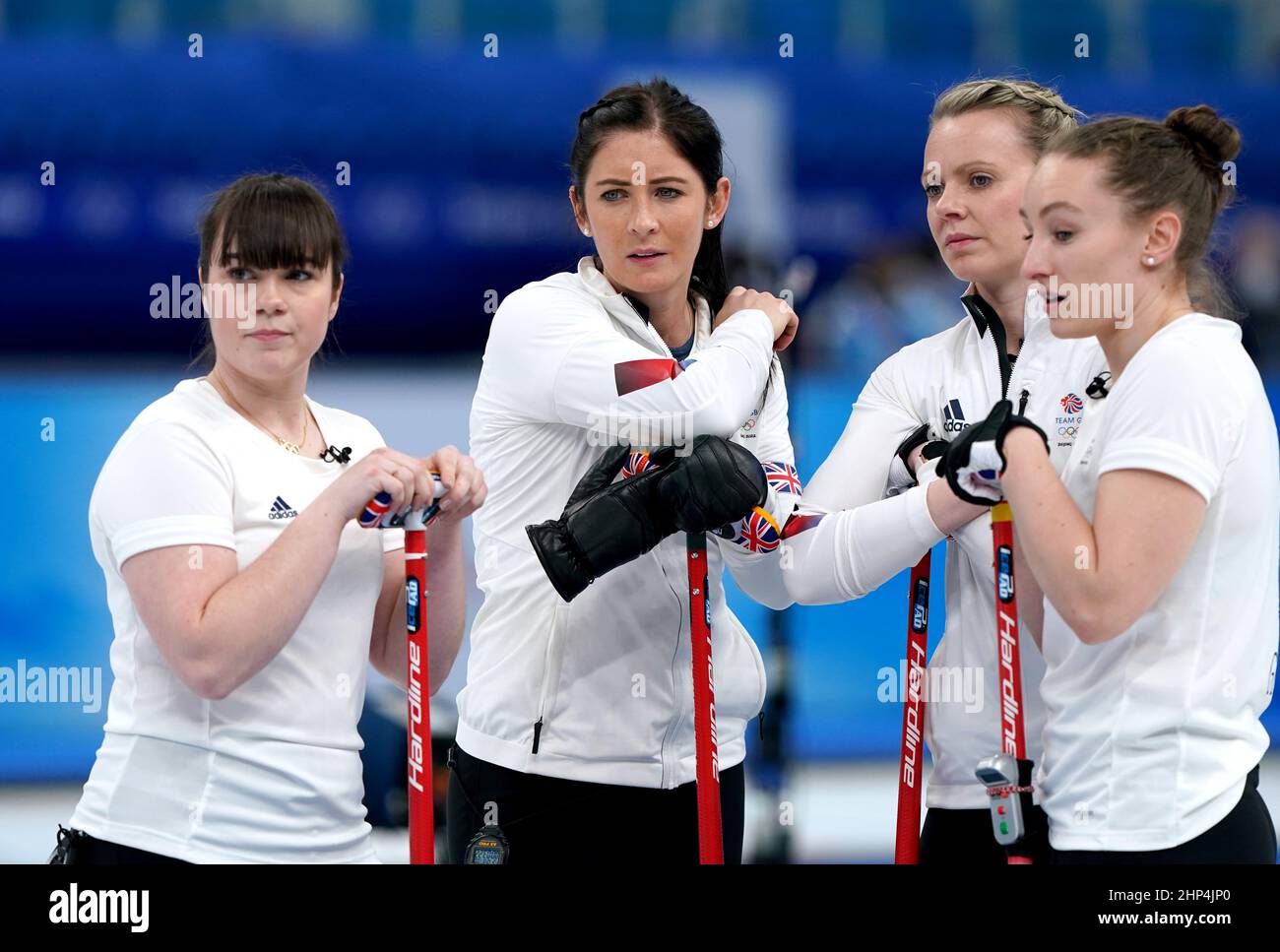 Great Britain's Hailey Duff, Eve Muirhead, Vicky Wright and Jennifer ...