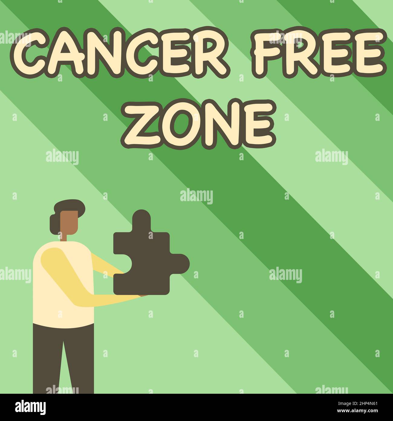 Conceptual caption Cancer Free Zone, Business idea supporting cancer ...