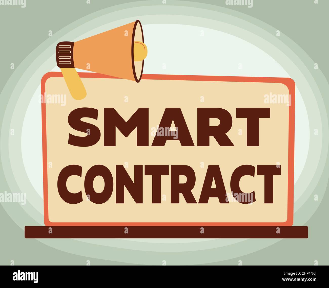 Hand writing sign Smart Contract, Concept meaning digital agreement to ...