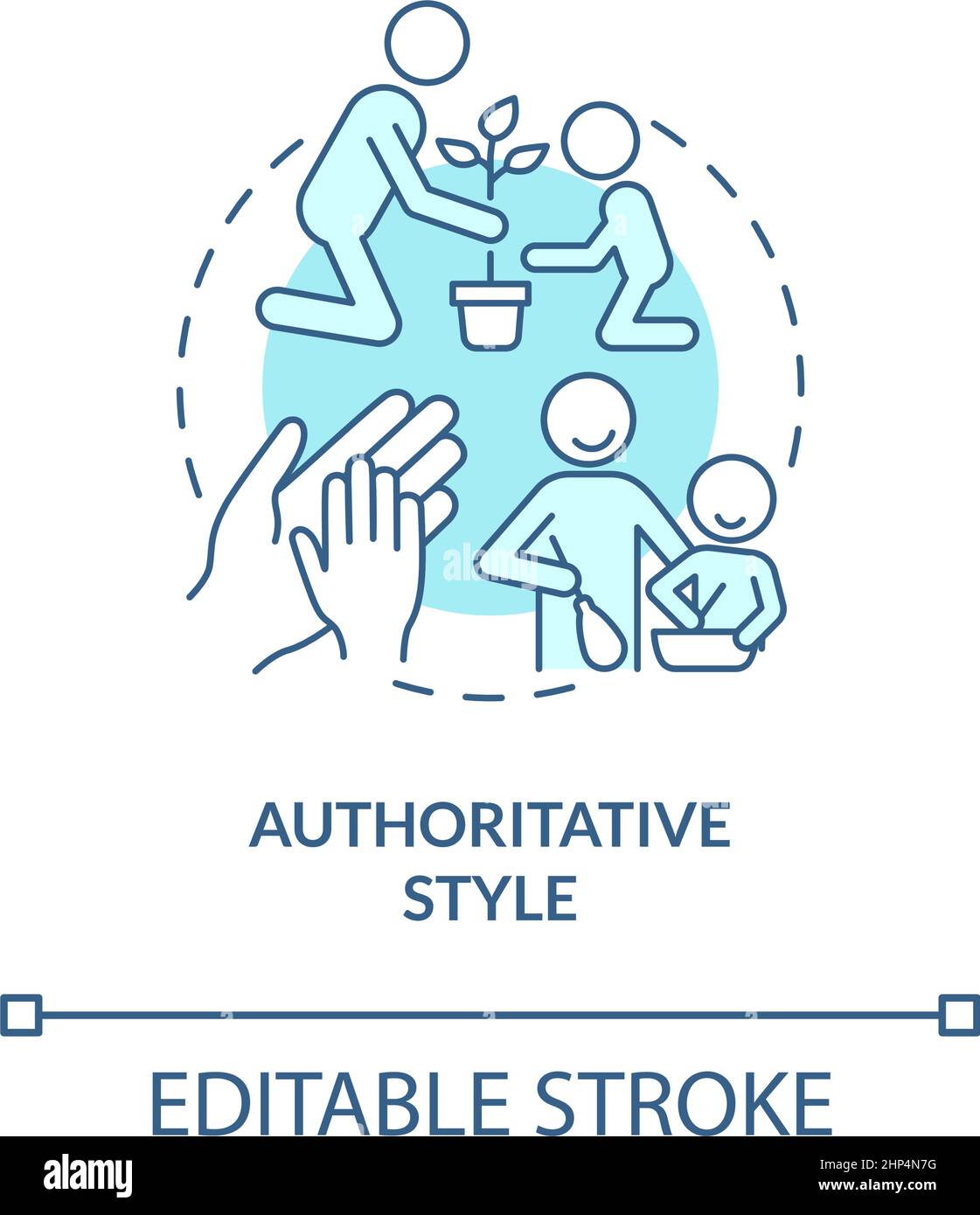 Authoritative style turquoise concept icon Stock Vector Image & Art - Alamy