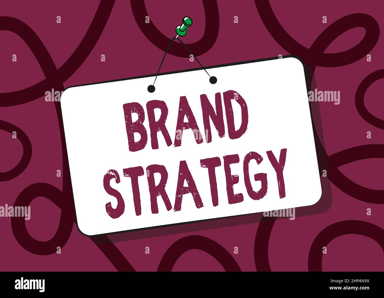 Conceptual display Brand Strategy, Business idea Long term marketing ...