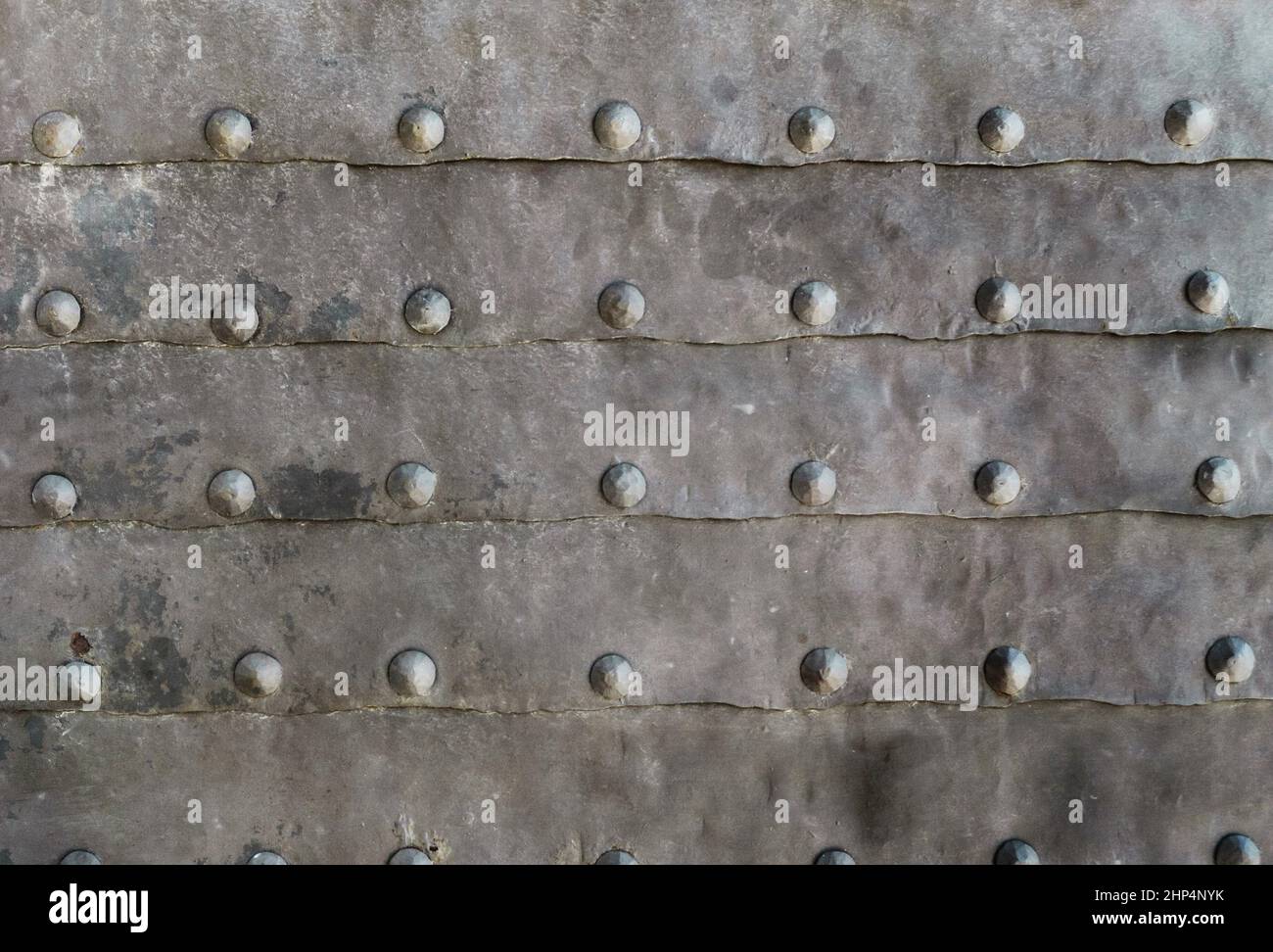Rustic metal texture with old nails Stock Photo - Alamy