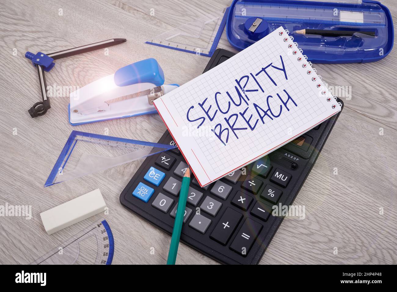 Conceptual caption Security Breach, Business idea incident that results ...