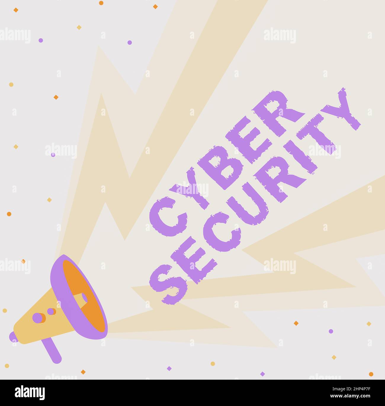 Text caption presenting Cyber Security, Concept meaning Protect a ...