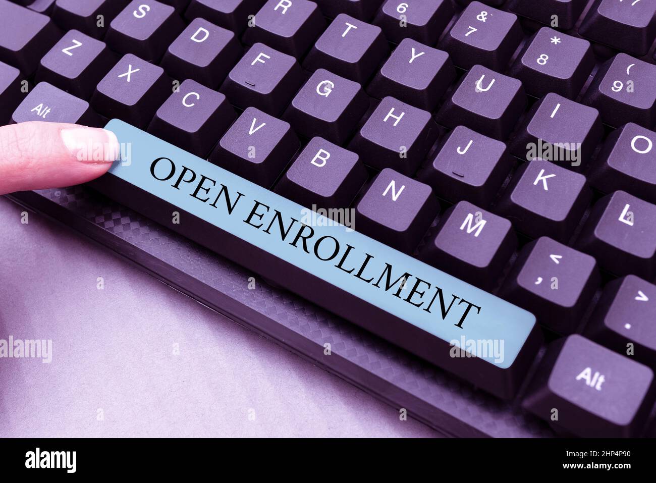 Writing displaying text Open Enrollment, Business concept The yearly ...