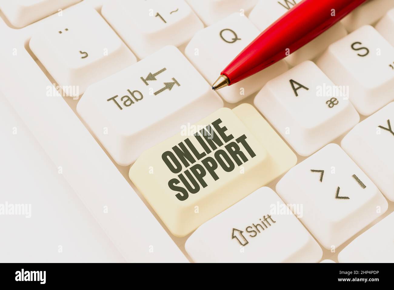 Text sign showing Online Support, Business approach Assist customers ...