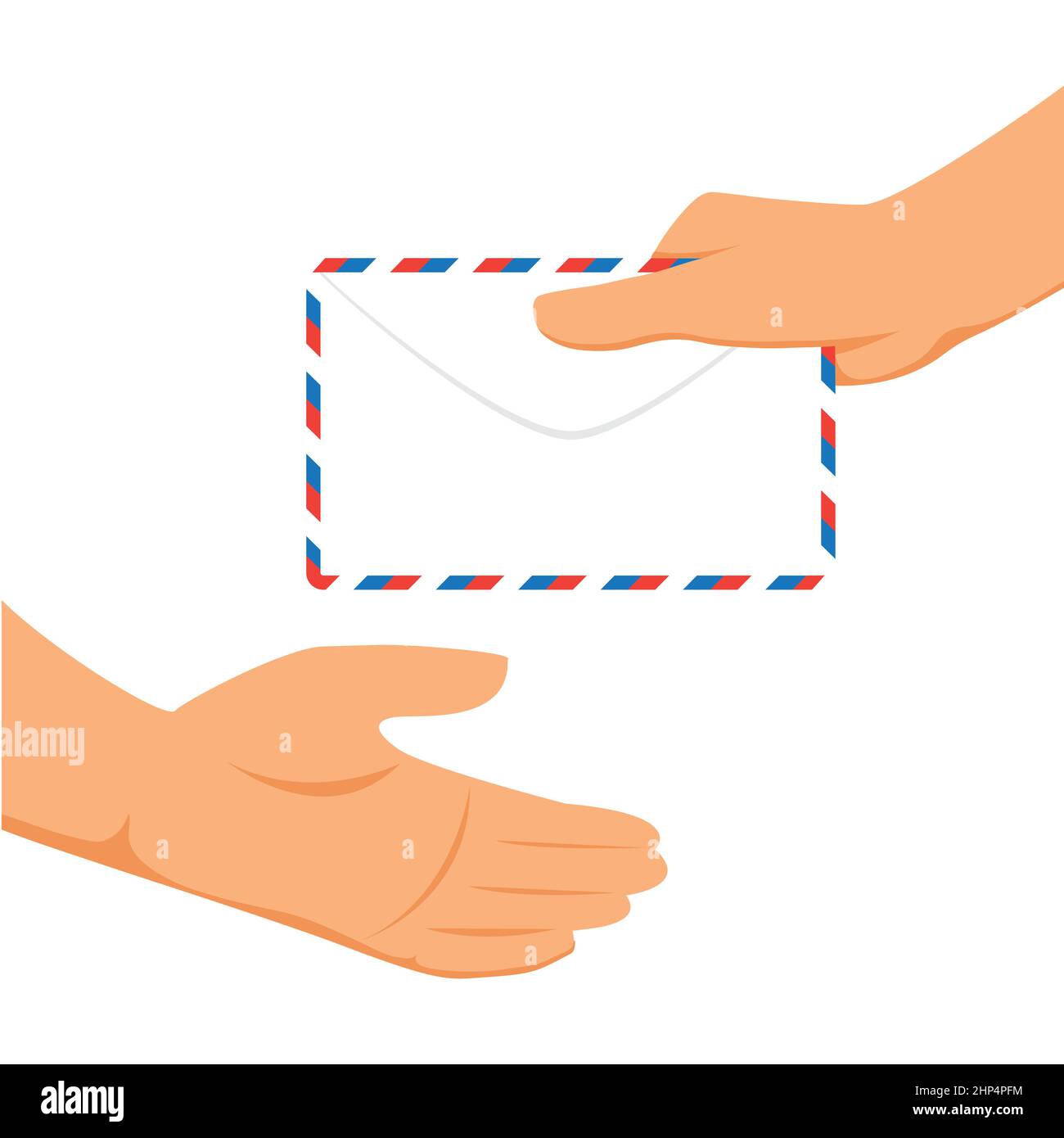 Letter postman hand hi-res stock photography and images - Alamy