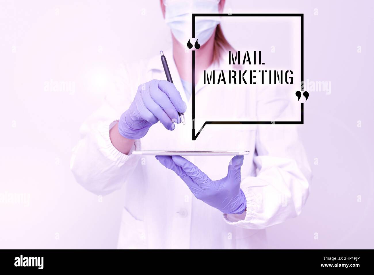 Handwriting Text Mail Marketing Business Overview Act Of Sending A