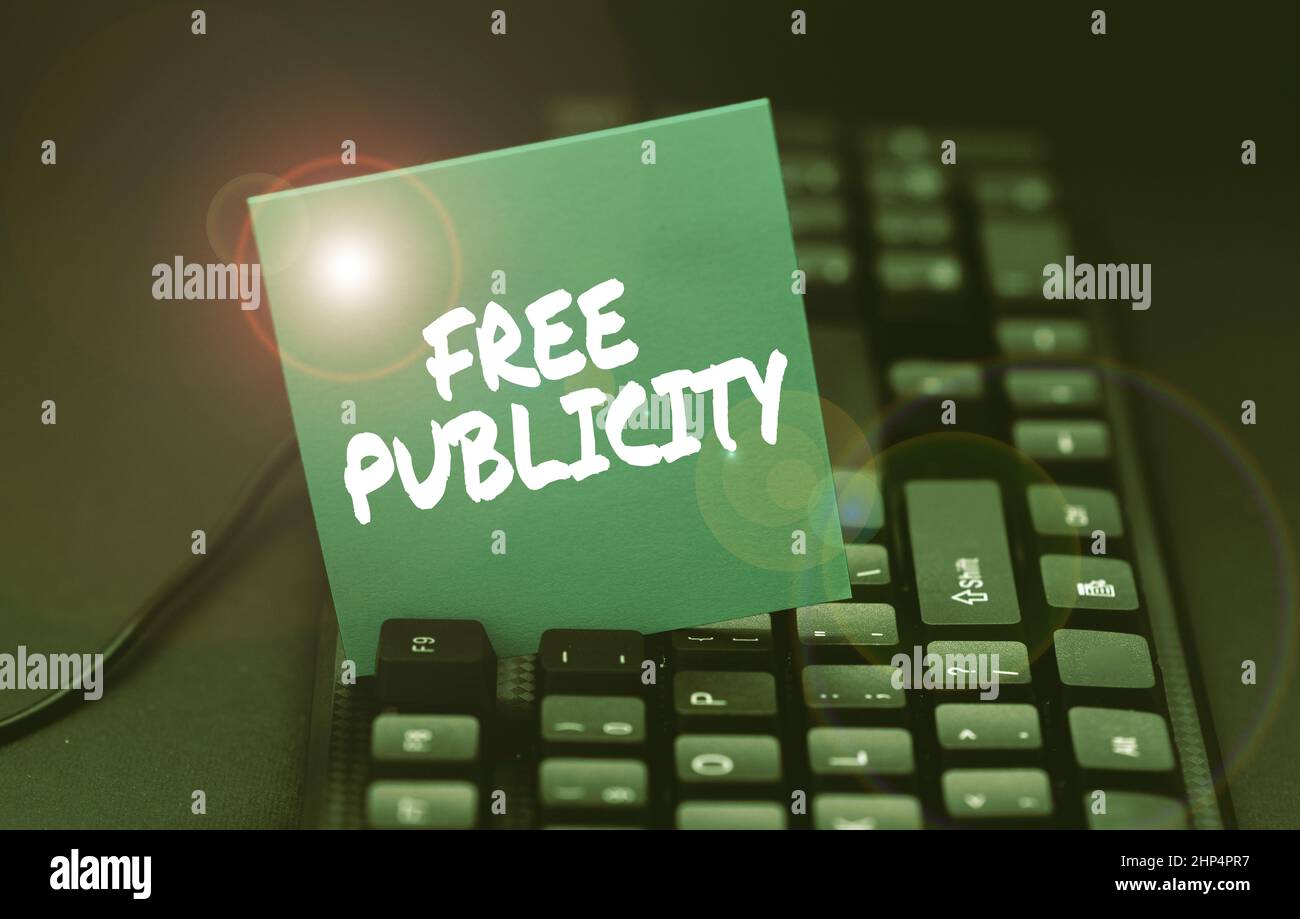 Conceptual display Free Publicity, Business concept Promotional ...