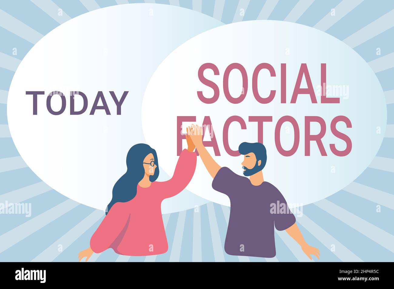 Writing displaying text Social Factors, Conceptual photo Things that ...