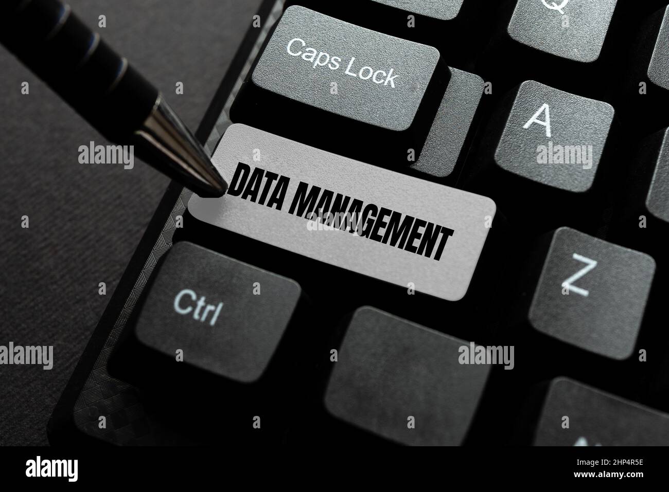 Sign displaying Data Management, Internet Concept The practice of ...