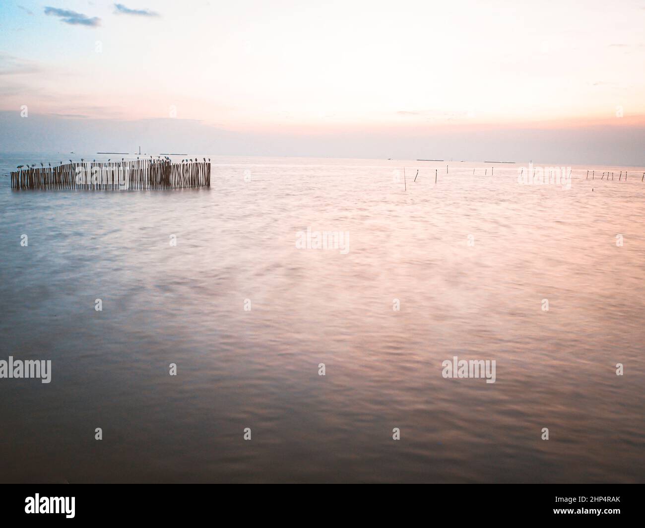 Long exposure wooden pole hi-res stock photography and images - Alamy
