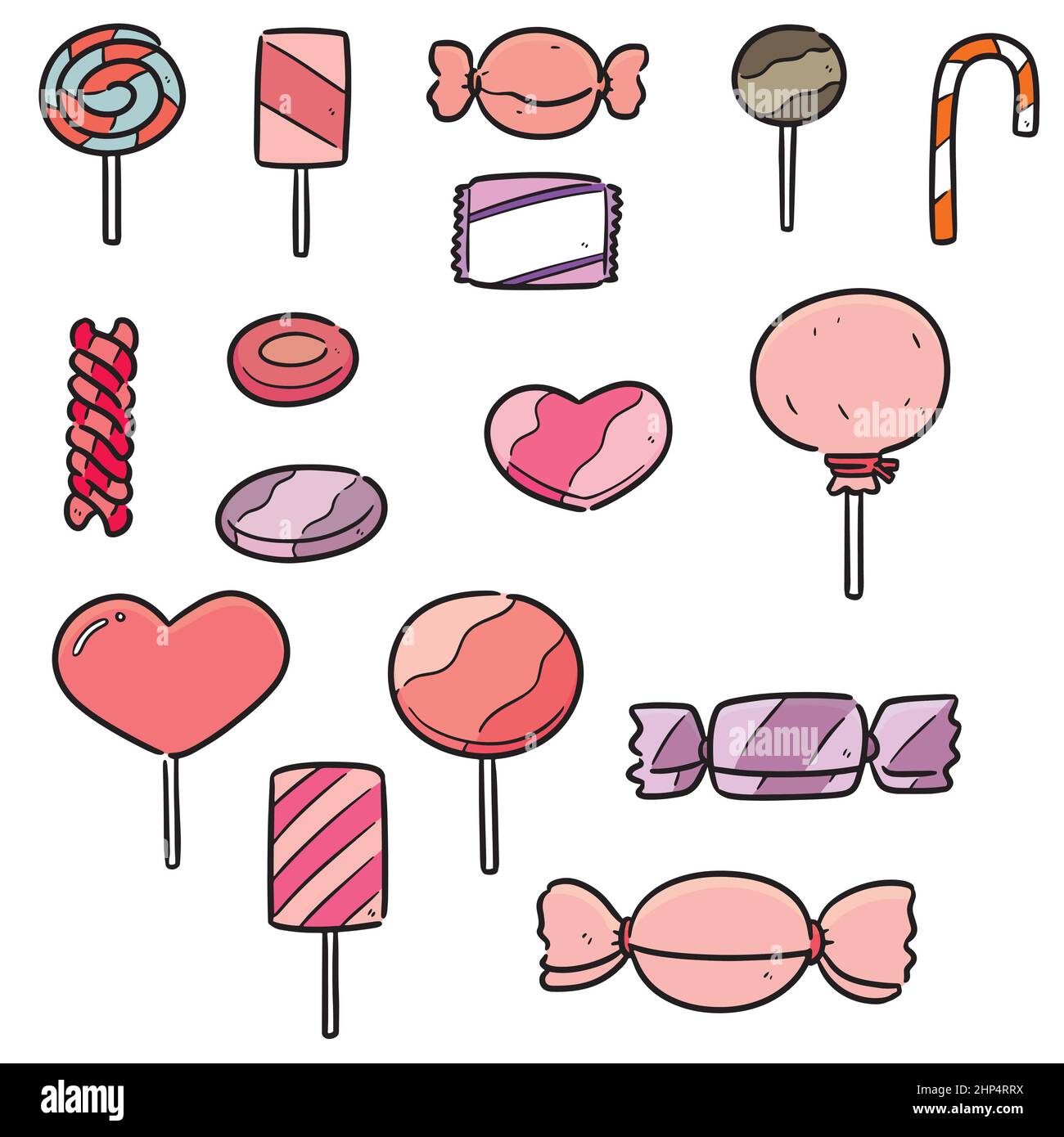 Cartoon sweets Cut Out Stock Images & Pictures - Alamy
