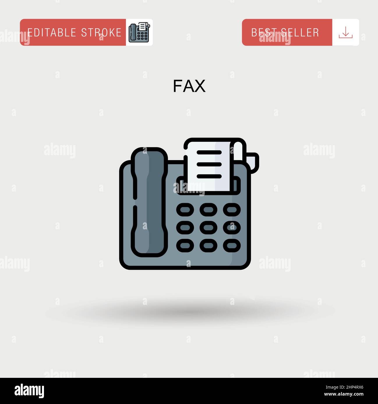 Fax icon vector hi-res stock photography and images - Alamy