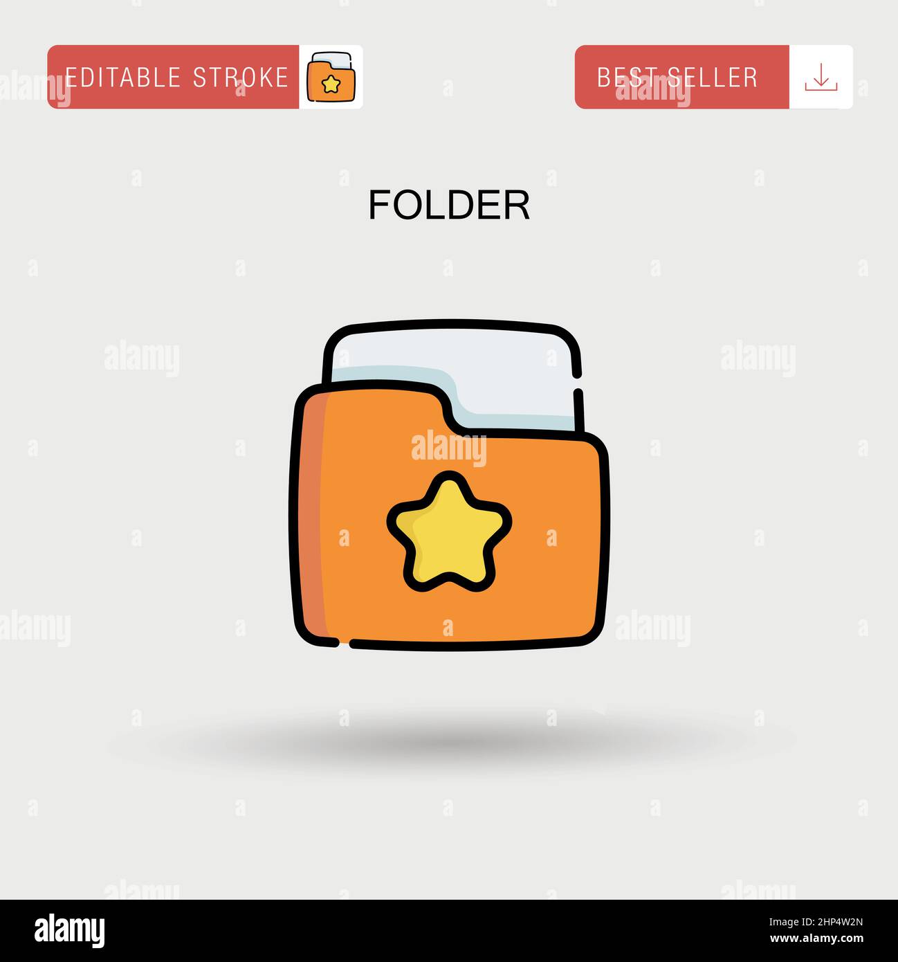 Empty file folder icon Stock Vector Images - Alamy