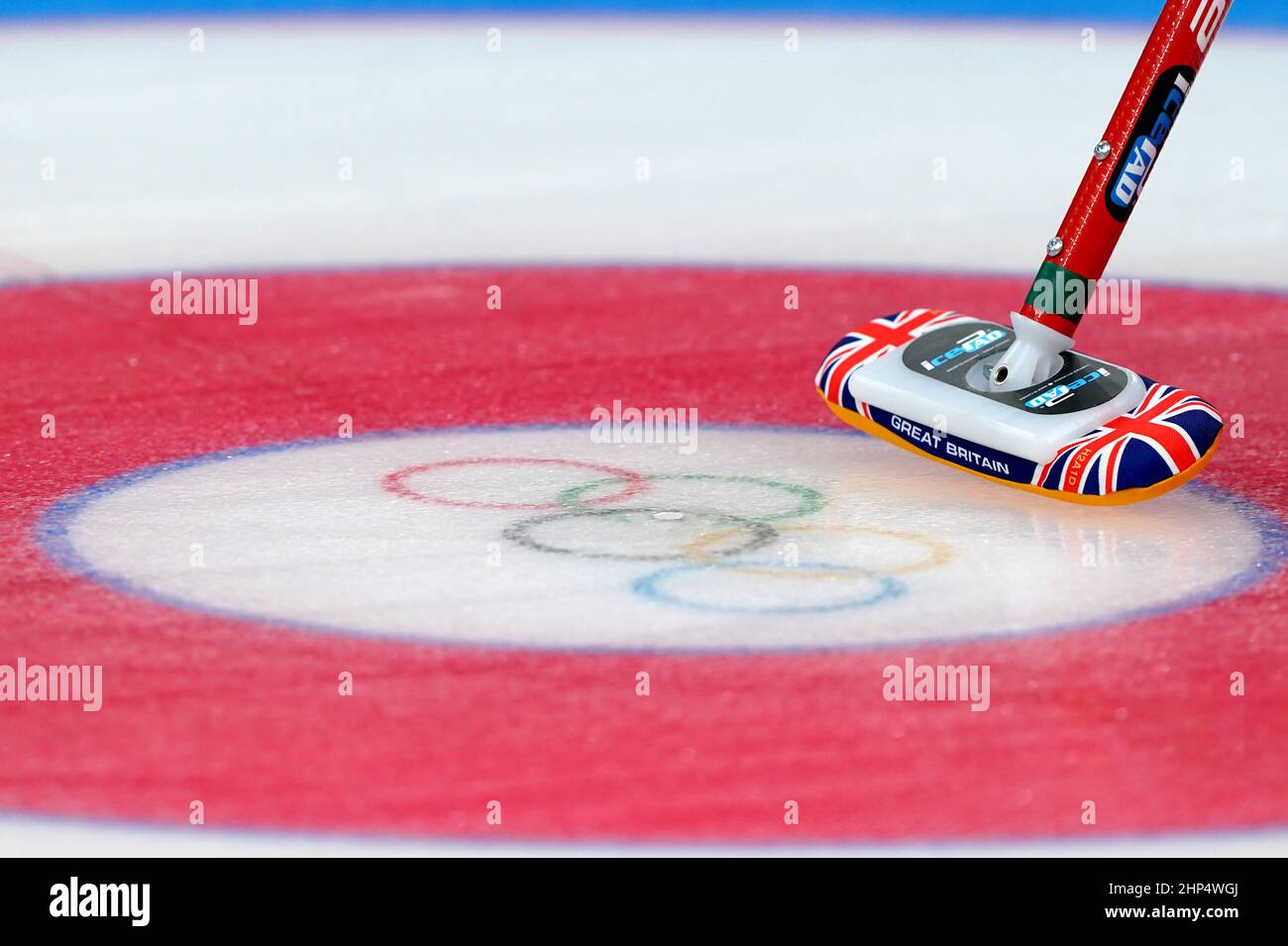 A general view of the ice during the Women's Curling Semi-Final during ...