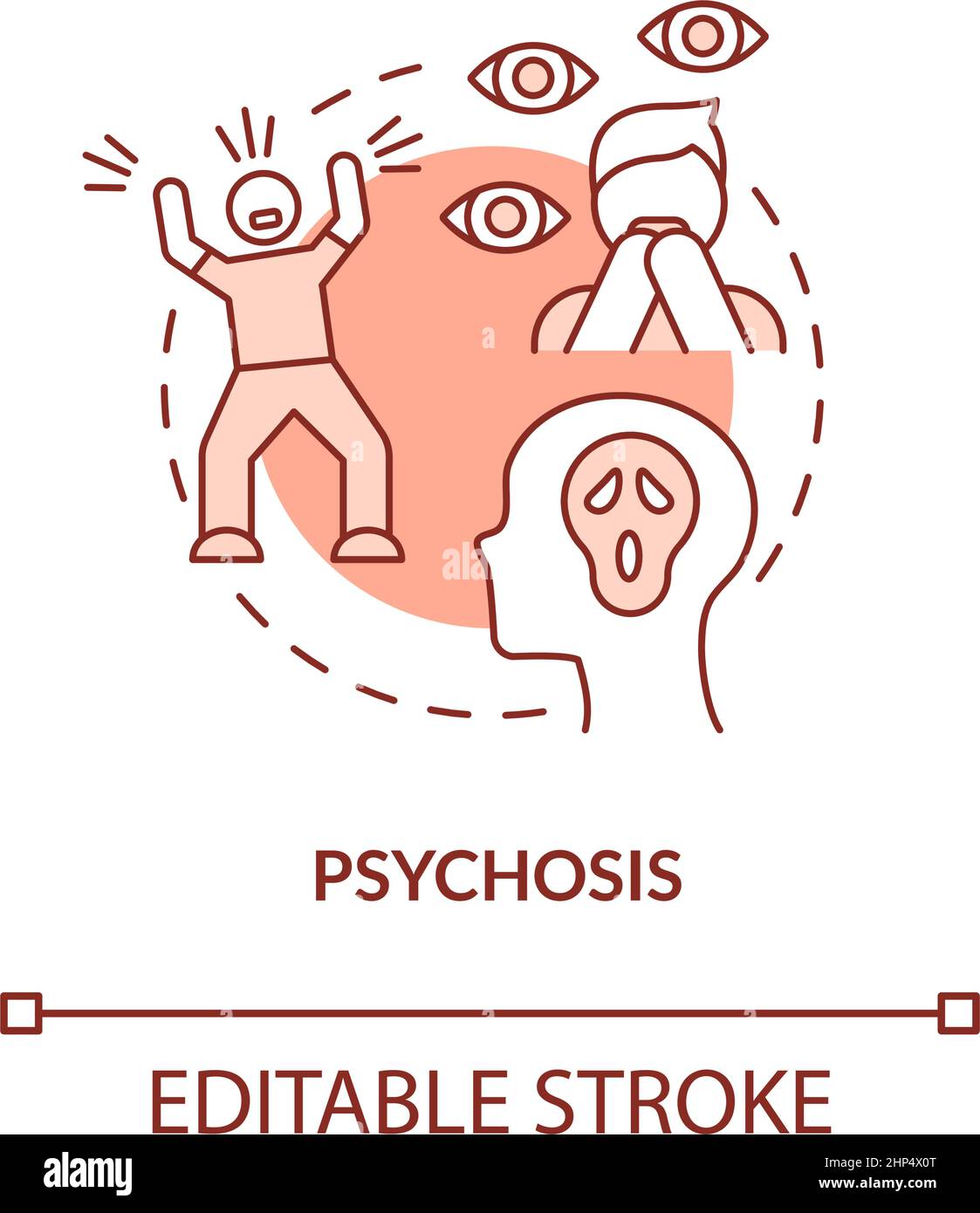 Hallucinations symbol Stock Vector Images - Alamy