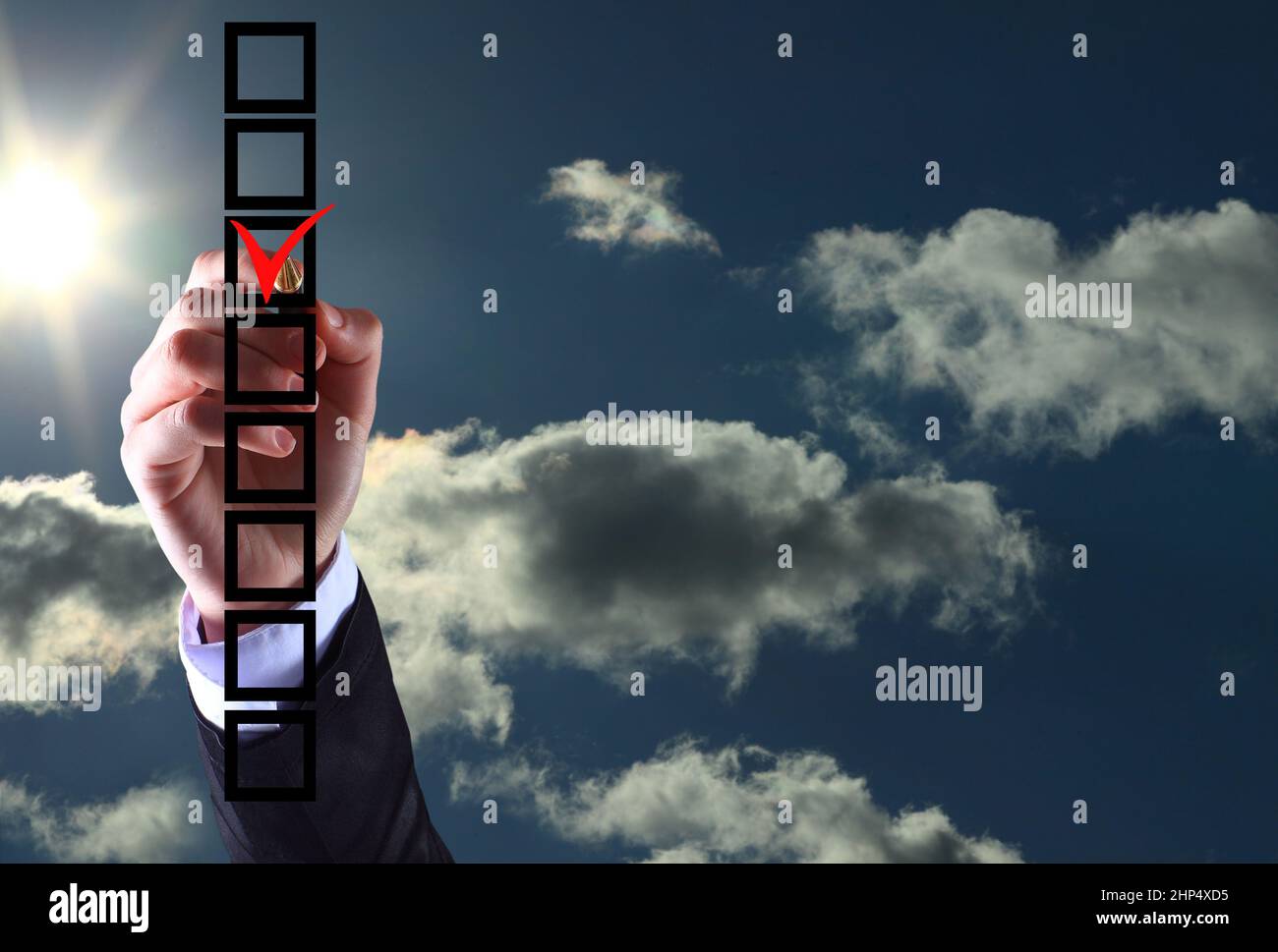 Detail drawing check mark hi-res stock photography and images - Alamy