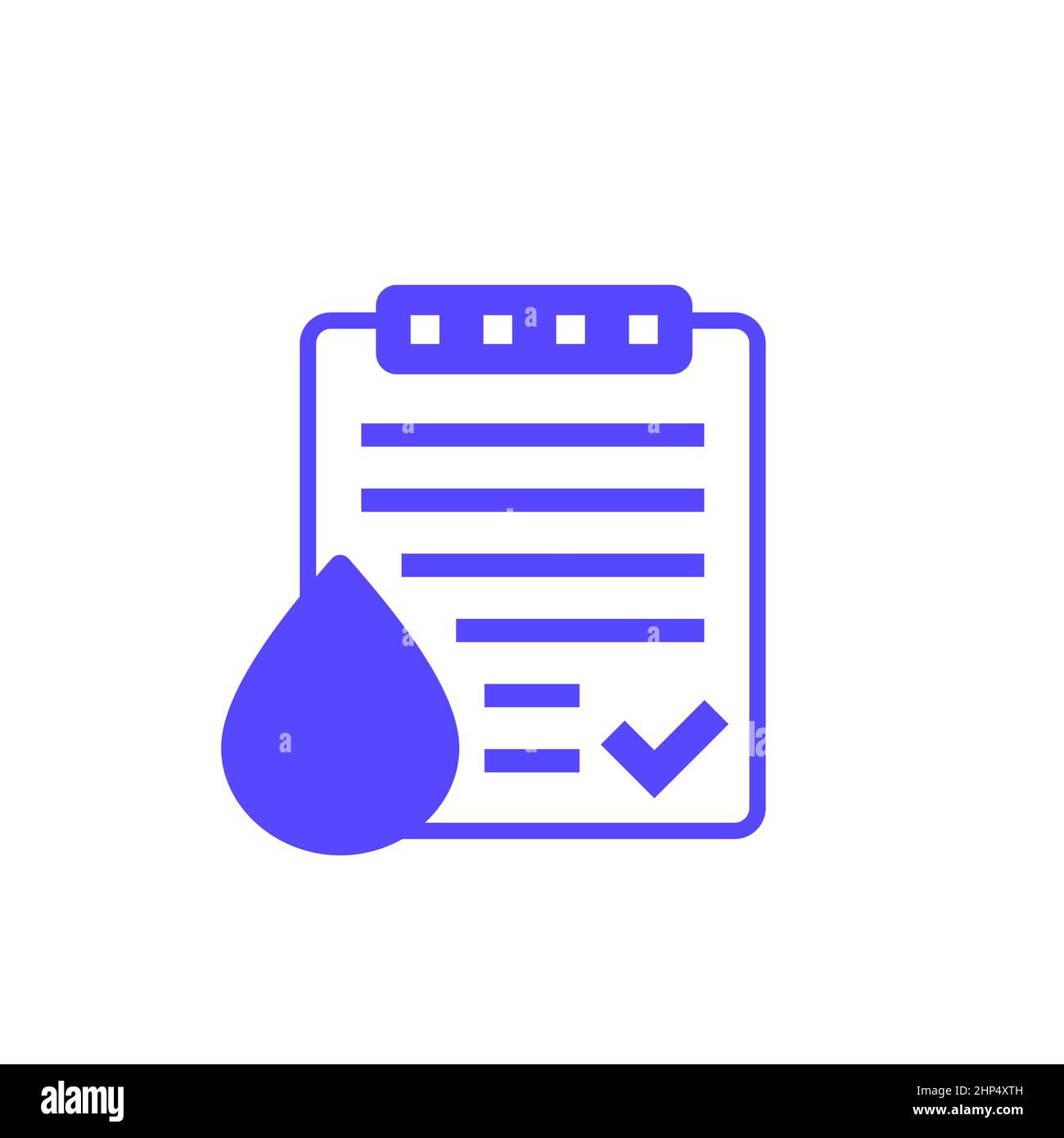 Water quality test icon on white, vector Stock Vector Image & Art - Alamy