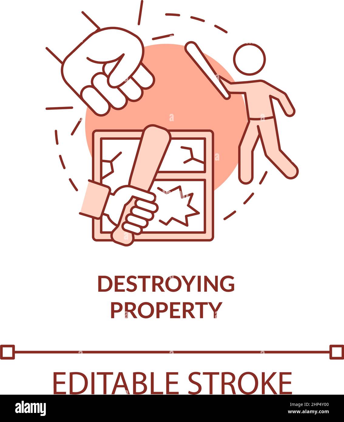 Teenager vandalism Stock Vector Images - Alamy