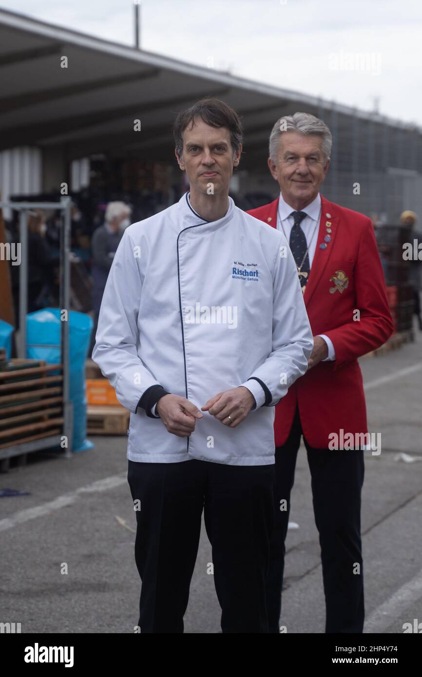 Magnus Mueller-Rischart wearing a Rischart vest On February 18, 2022 ...