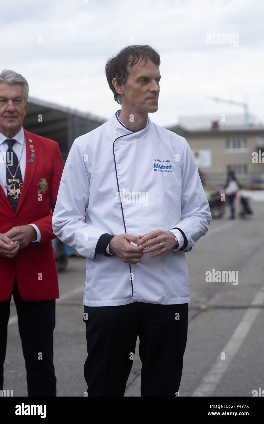 Magnus Mueller-Rischart wearing a Rischart vest On February 18, 2022 ...