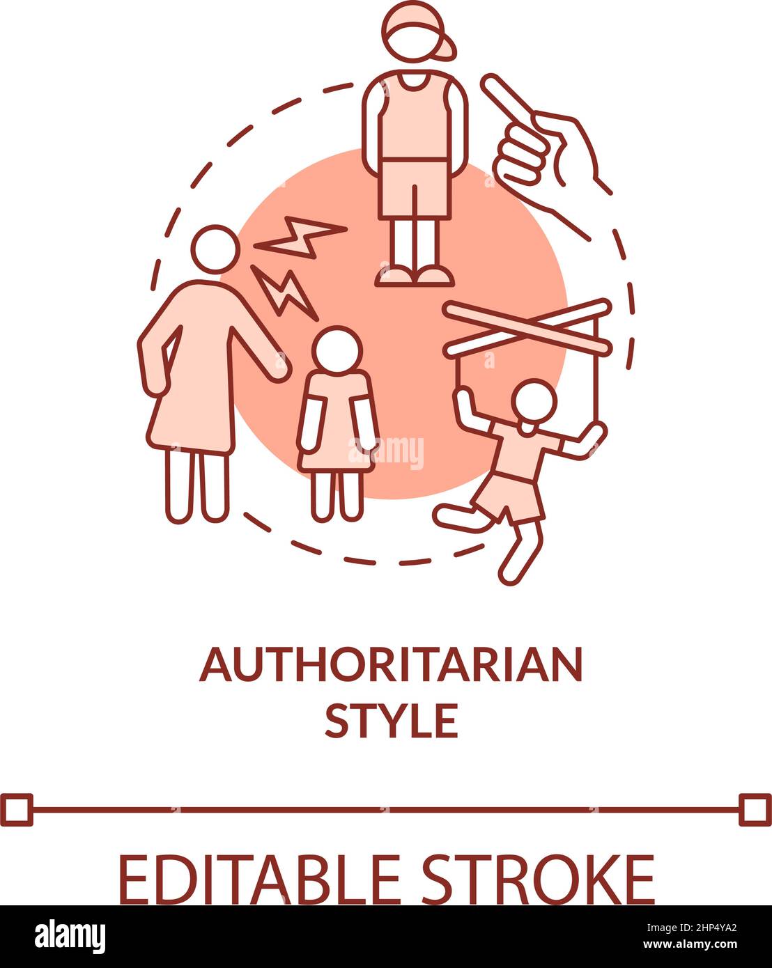 Authoritarian style terracotta concept icon Stock Vector Image & Art ...