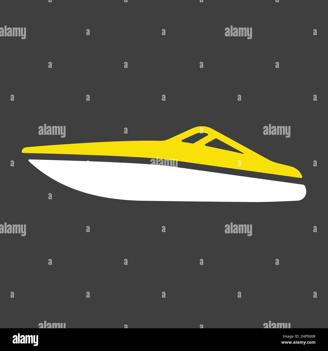 Black luxury speedboat Stock Vector Images - Alamy