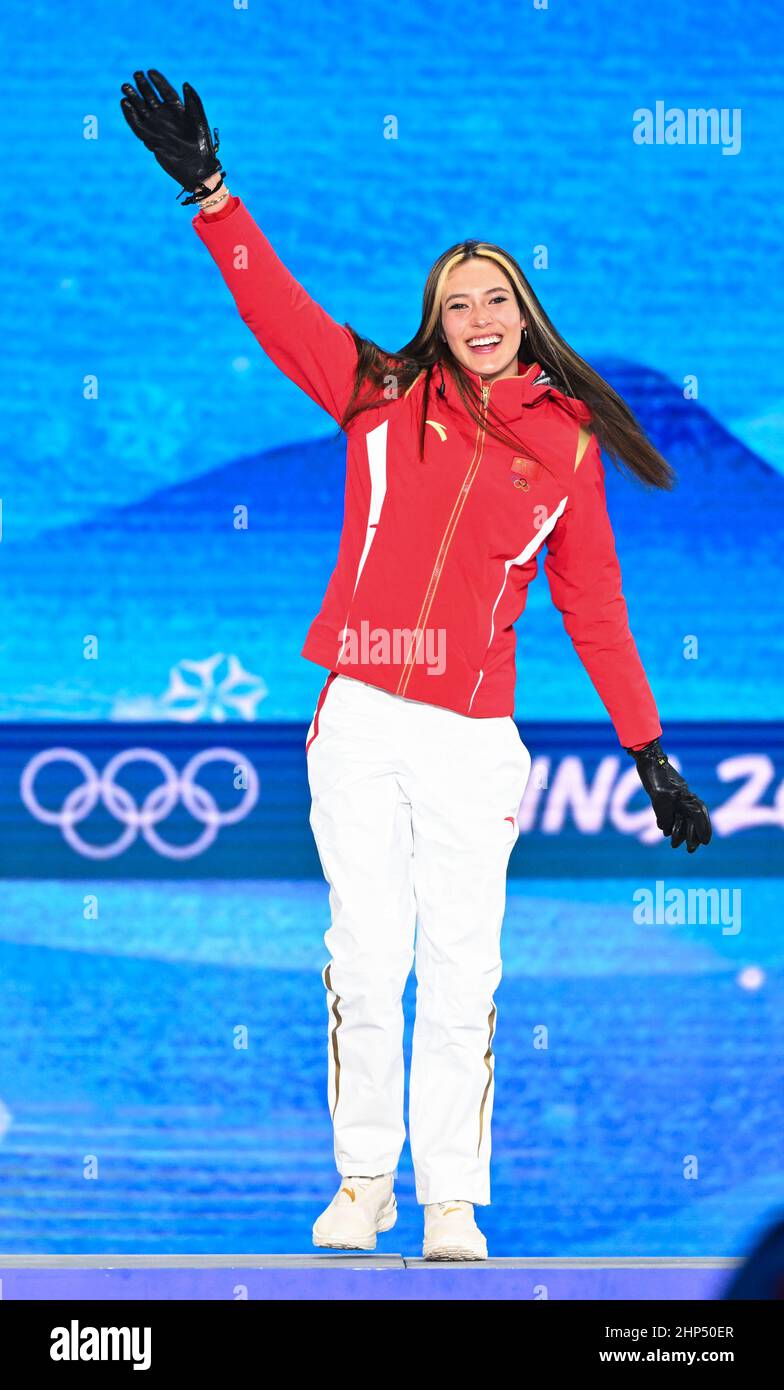 Zhangjiakou, China's Hebei Province. 18th Feb, 2022. Gold medalist ...