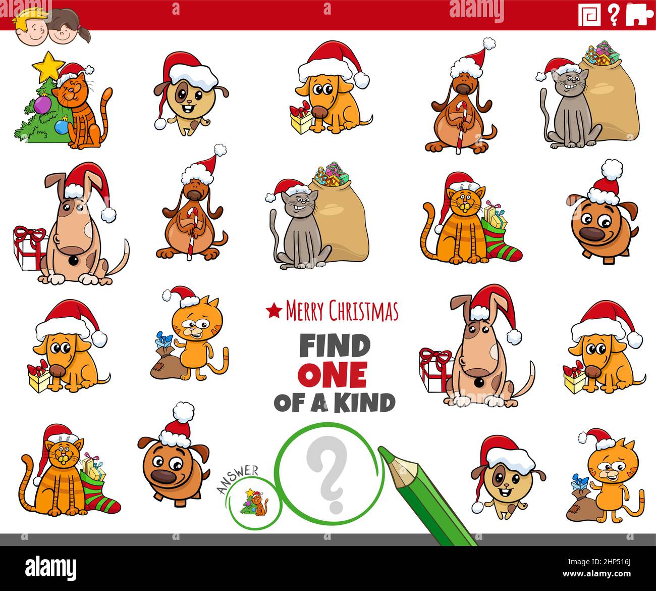 Kids christmas activity hi-res stock photography and images - Alamy