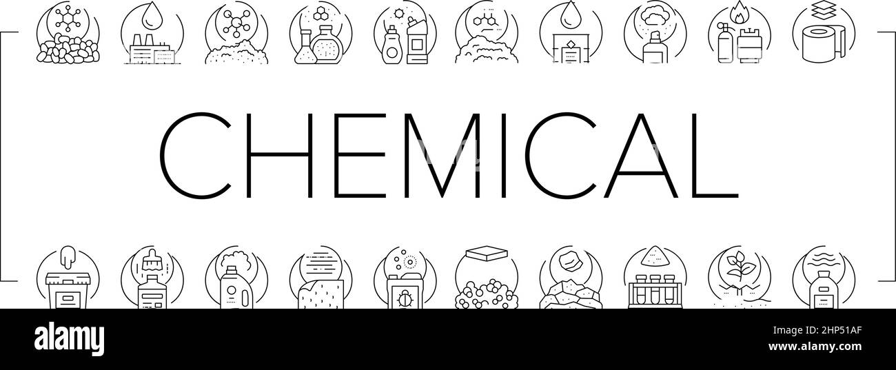 Chemical Industry Production Icons Set Vector Stock Vector Image & Art ...