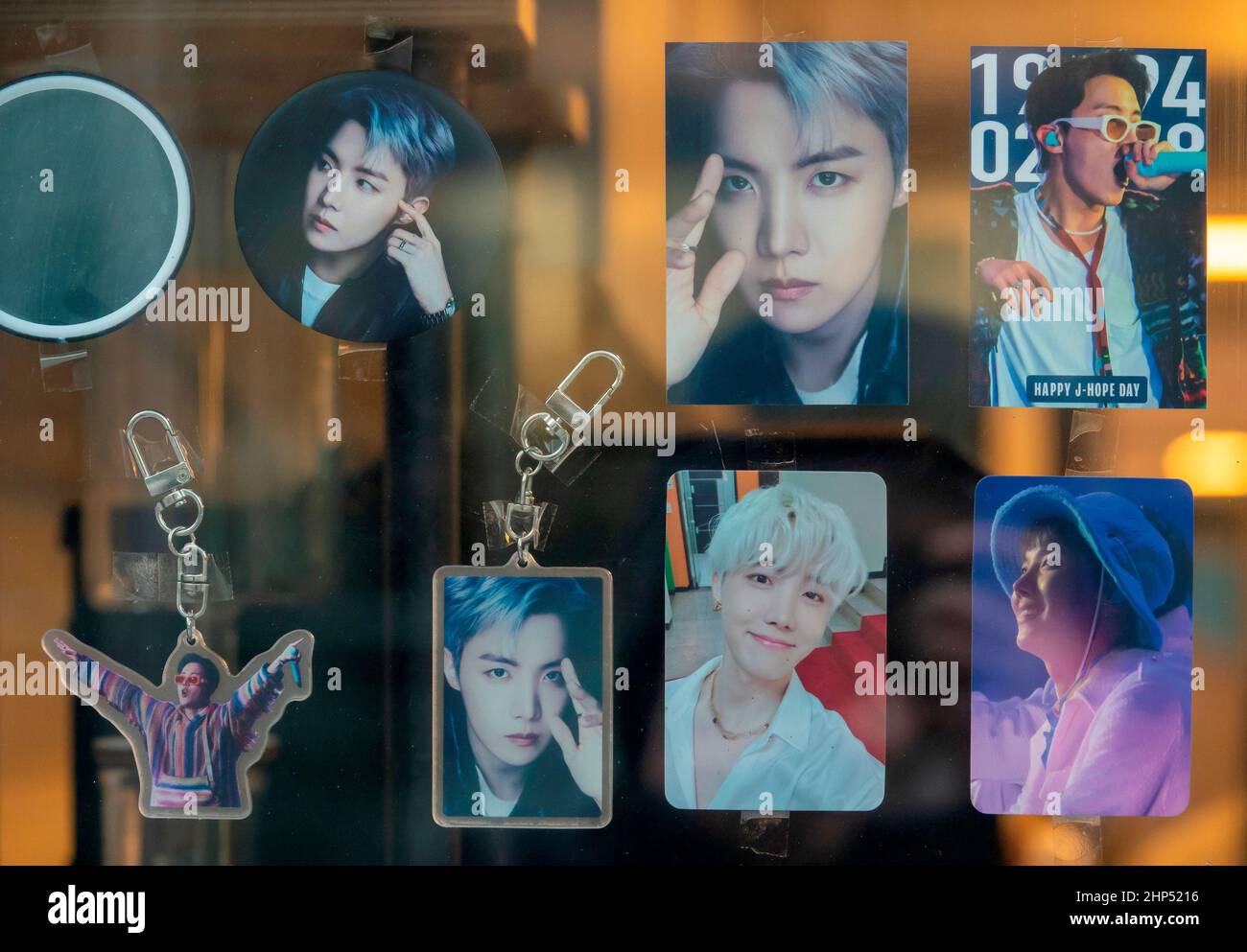 BTS member J-Hope, Feb 16, 2022 : A cafe decorated to celebrate BTS ...