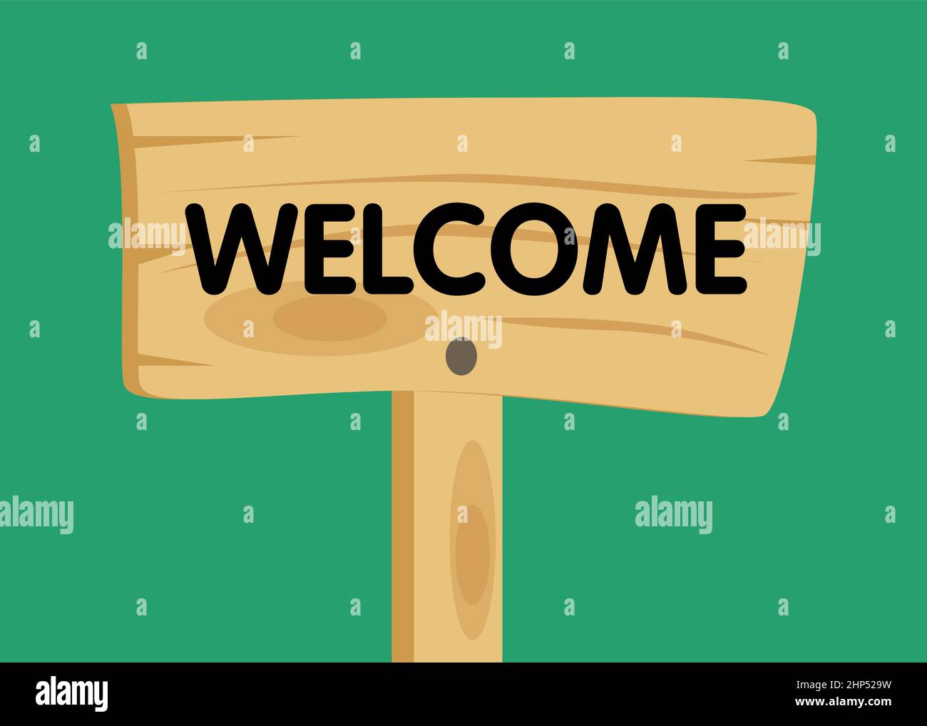 Welcome signpost Stock Vector Images - Alamy